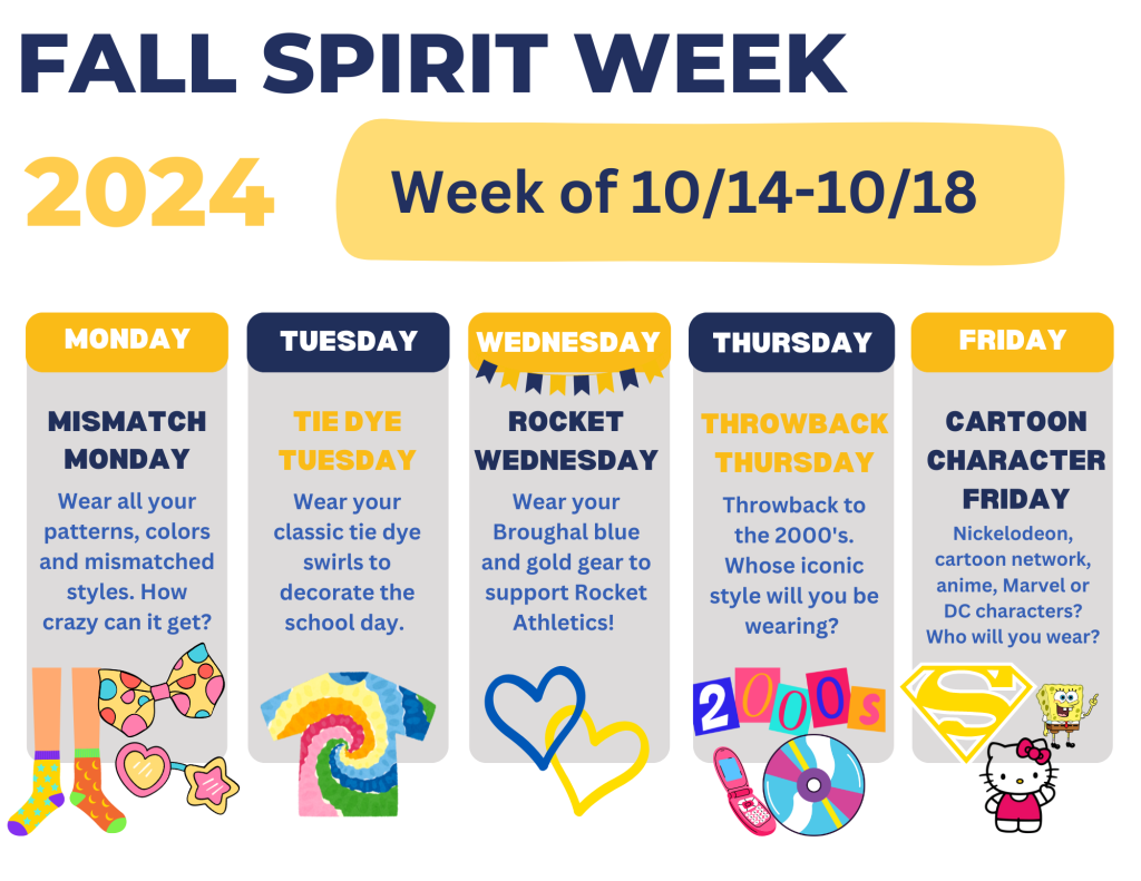 Fall Spirit Week 2024 – Broughal Middle School